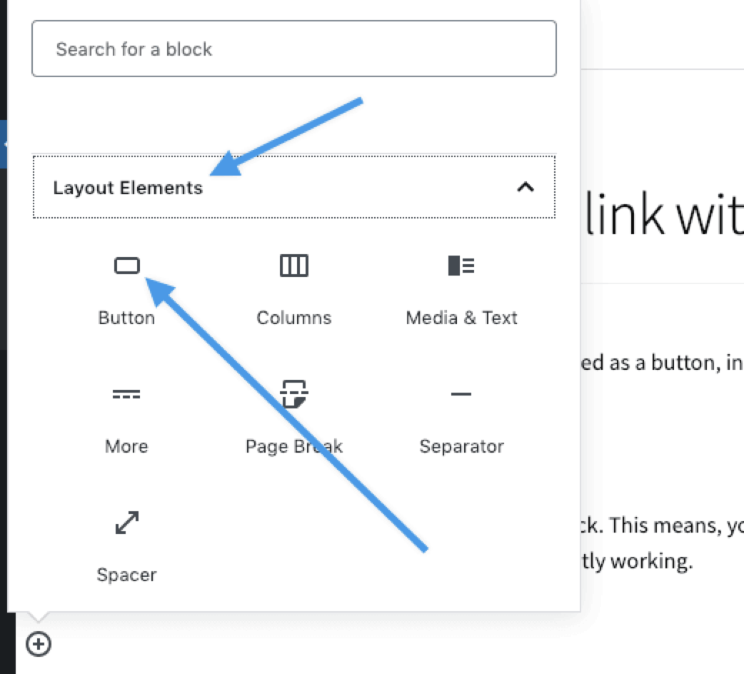 How to add a button link with the block editor – Laurena
